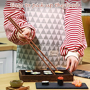Long Cooking Chopstick Chinese Natural Wooden Chopstick Long Hot Pot Chopstick Wooden Frying Chopstick for Hot Pot, Frying, Noodle, Cooking Favor, 16.5 Inch (Red Sandalwood, 5 Pairs)