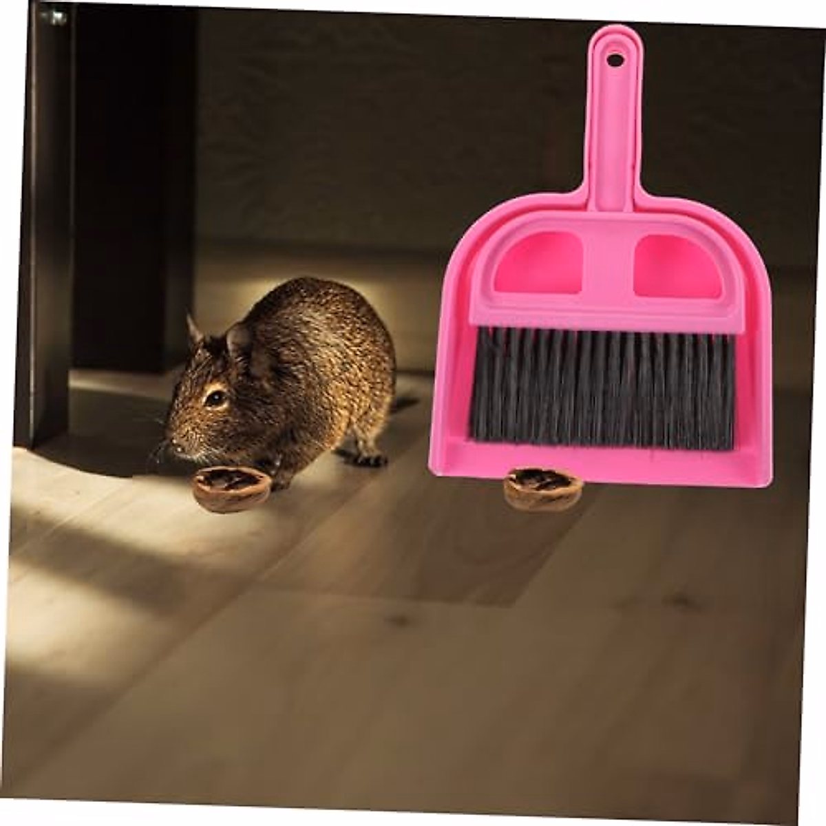 Levemolo 1 Set Pet Cleaning Tool Liner Broom Floor Scrub Brush Lint Remover Dog Shampoo Portable Cleaning Brush Scrub Brushes for Cleaning Cage Toys Outdoor Hideout Dryer Plastic Rosy