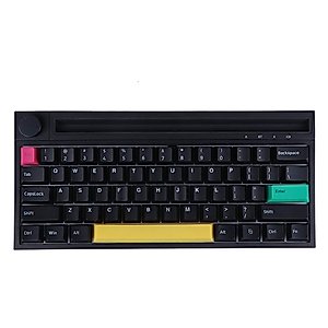 EPOMAKER Ajazz K620T 60% RGB Bluetooth Wireless Wired Mechanical Keyboard with 4400mAh Battery, PBT Keycaps, Wheel Volume Button for MacOS/Windows/iOS/Android (Ajazz Blue Switch, Black)