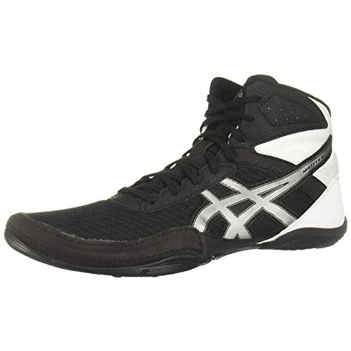 ASICS Men's Matflex 6 Wrestling Shoes, 13, Black/Silver