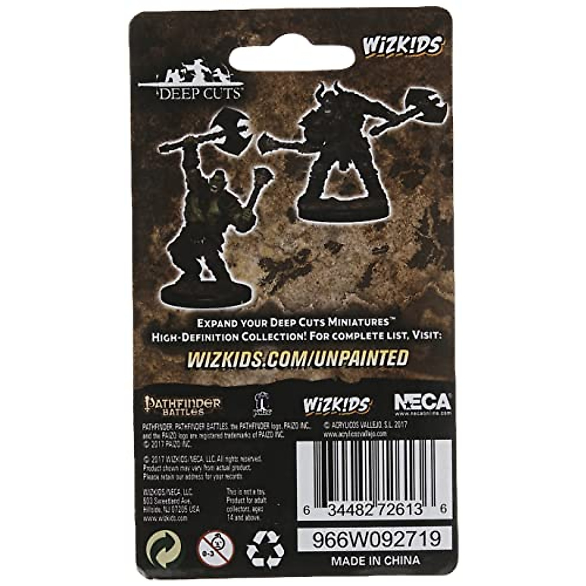 Pathfinder Deep Cuts Unpainted Miniatures: Wave 3: Half-Orc Male Barbarian