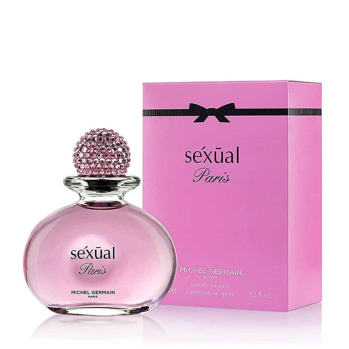 Michel Germain Sexual Paris Eau de Parfum Fragrance Spray, Top Notes of French Blackcurrant, Chardonnay Clementine, Galbanum for Women, 4.2 Fl Oz