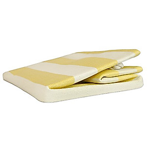 DII Durable Woven Striped Storage Bin Collapsible with Soft Rope Handles Reinforced with Metal Grommets, Small, 11x10x9, Tango Red