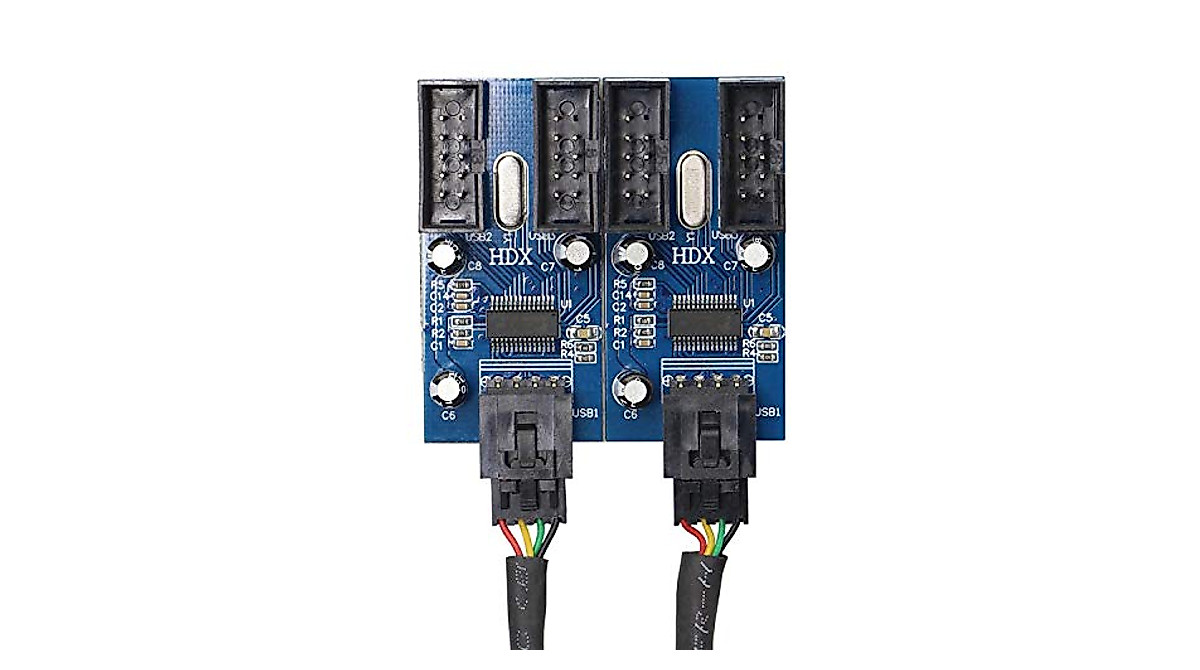 Motherboard USB 9 Pin Header Hub - Extend 1 to 4 Ports