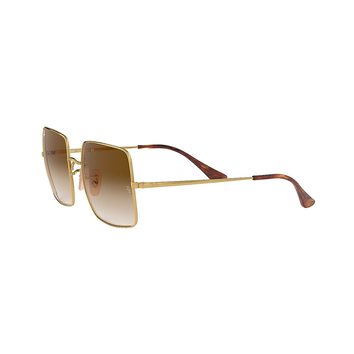 Ray-Ban Women's RB1971 Square Sunglasses, Gold/Clear Gradient Brown, 54 mm