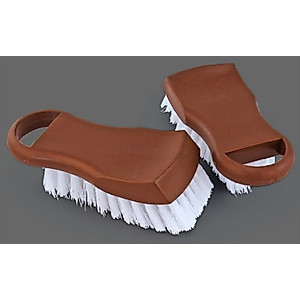 New Star Foodservice 34042 Cutting Board Brushes, 6" x 2.5" x 2", Multicolor, Set of 6