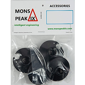 Mons Peak IX Trekking Hiking Ski Poles Mud Snow Baskets 50 mm (4 Pack) Replacement Screw On