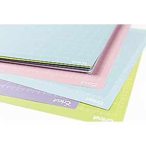 Cricut Variety Pack(1 StrongGrip, 1 LightGrip, 1 StandardGrip) Adhesive Cutting Mat 12"x12", Cutting Mat For Cricut Maker/Cricut Explore, Use with Light, Medium, & Heavy-Weight Materials, (3CT)