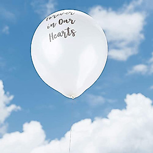 Memorial Balloons, Forever In Our Hearts (12 in., 30 Pack)