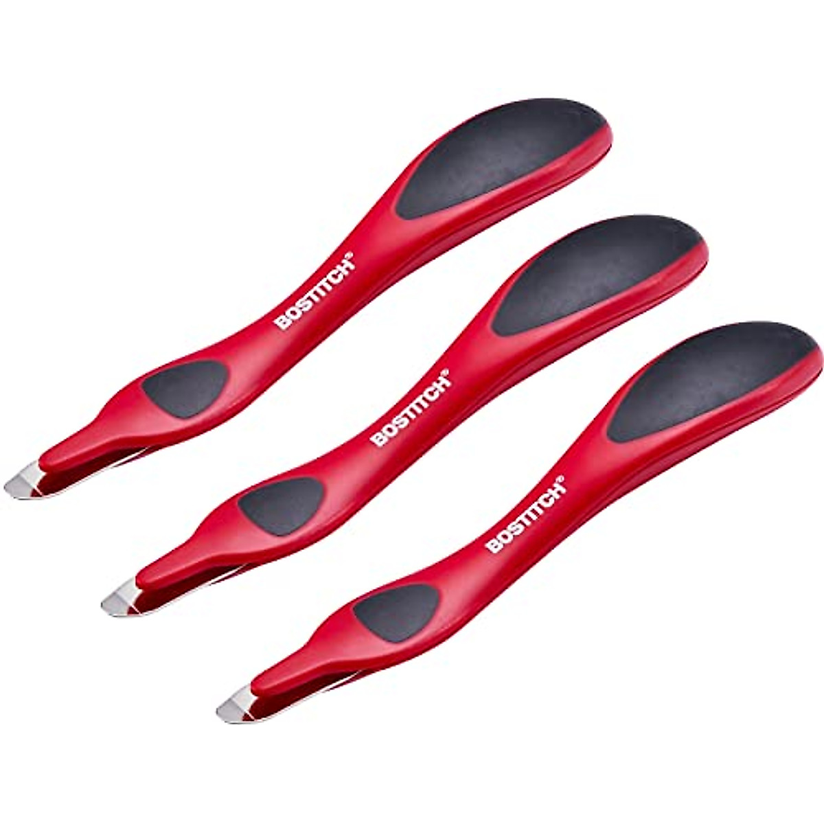 Bostitch Office Bostitch Professional Magnetic Easy Staple Remover Tool 3 Pack Red Colored Staple Puller Stick