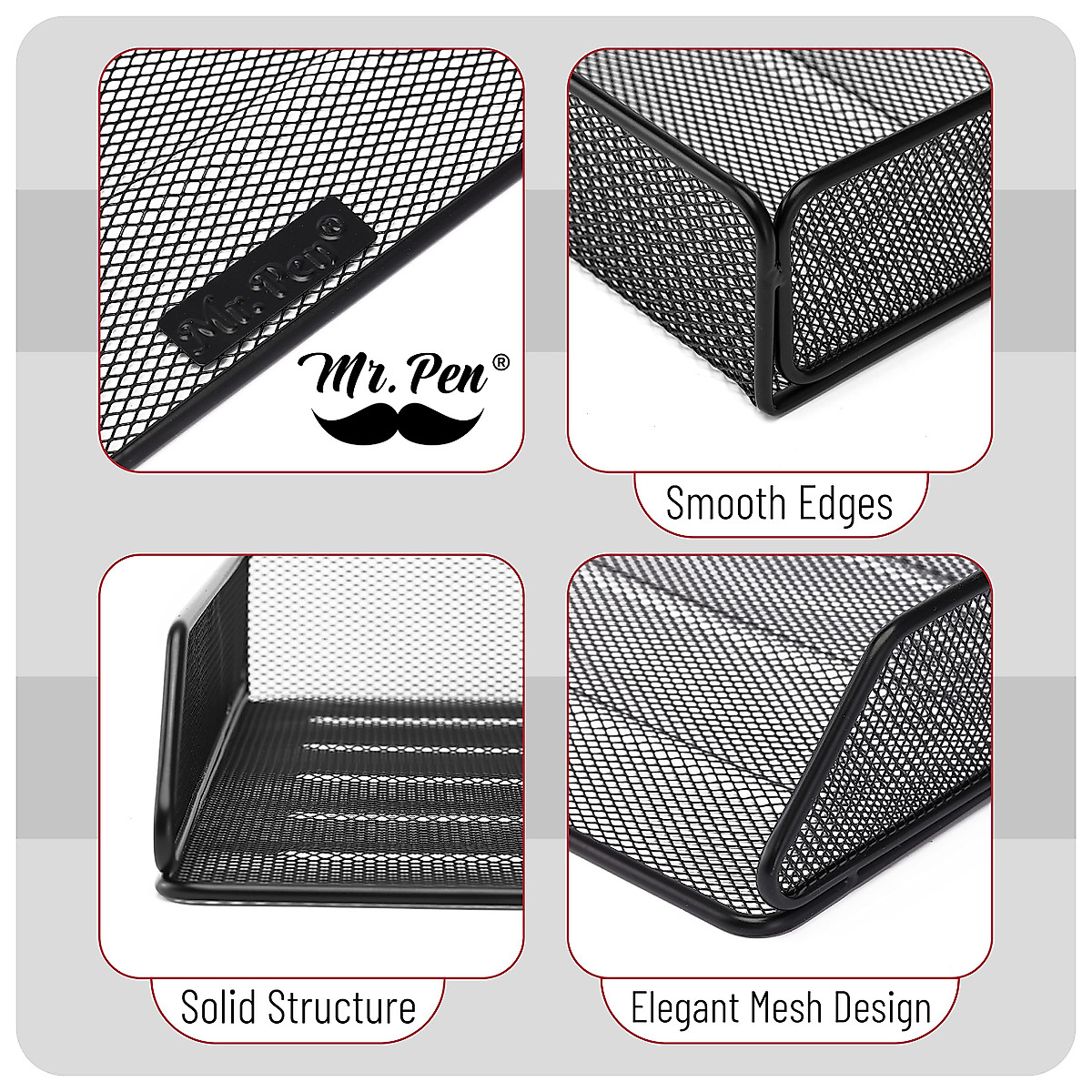 Mr. Pen Mesh Desk Organizer - Single Tray with Letter Tray, File Holder for Desk Paper Management