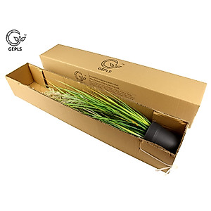 GEPLS 37.5"/90CM Faux Wheat Grass Faux Plant Onion Grass Home Decor Plants Green Shrubs Plastic Plant for Home House Office Table Bathroom Indoor Outdoor Decor Bohemian Decor (Green)