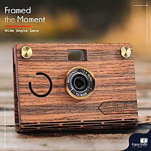 Paper Shoot Camera - 18MP Compact Digital Papershoot Camera Gift for Kid with Four Filters, 10 Sec Video & Timelapse - Includes: 32GB SD Card, 2 Effect Lens & Camera Case - Simple Light Set