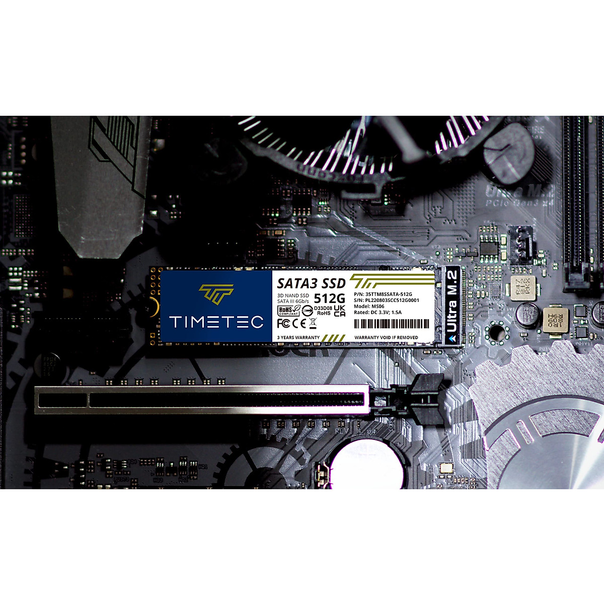 Timetec 512GBx2 (2 Pack) SSD 3D NAND SATA III 6Gb/s M.2 2280 NGFF 256TBW Read Speed Up to 550MB/s SLC Cache Performance Boost Internal Solid State Drive for PC Computer Laptop and Desktop