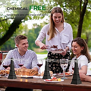 Fly Fan for Tables, 4PCS Fly Fans for Outdoor Table, Fly Fan Repellent Indoor Outdoor, Portable Fly Fans Spinner for Restaurant, Party, Home