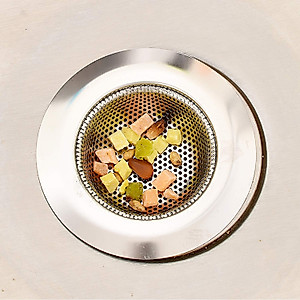 Kitchen Sink Strainer Kitchen Sink Stopper, Professional Stainless Steel Sink Filter, With Dense Mesh (2 PCS) for Draining Kitchen, Bathroom, Bathtub, Washbasin