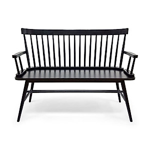 Great Deal Furniture Eartha Farmhouse Bench, Black