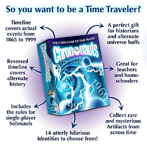 Looney Labs Chrononauts Card Game - Time-Travel Adventure for 1-6 Players