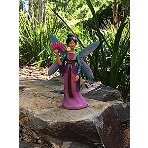 GlitZGlam Fairy Kai The Beautiful Asia Miniature Fairy for Your Fairy Garden/Miniature Garden