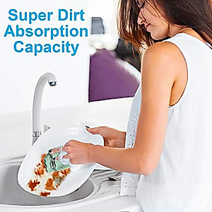 OstWony 11PCS Kitchen Towel Dish Towels, 6" x 10", Reusable Rags, for Furniture Cloths, Tea Towels, Dinnerware Quick Dry Towels