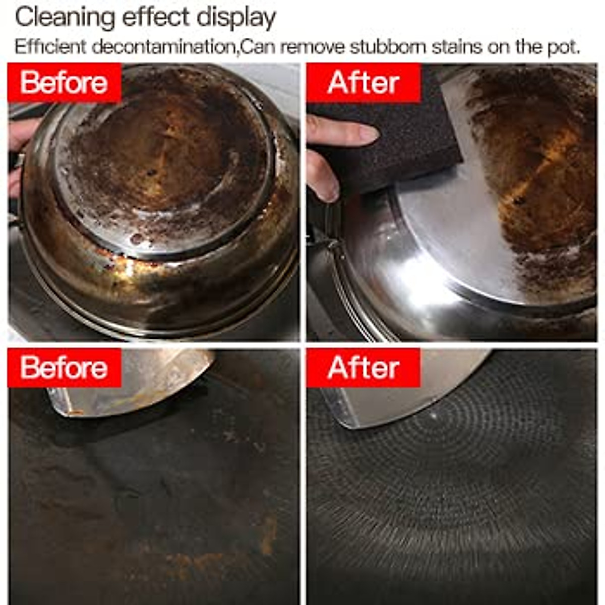 Dr.WOW 6pcs/lot Magic Cleaning Sponge Carborundum Sponge Brush Household Cleaning Tools Eraser Nano Sponge Washing Kitchen Tool Emery Cleaner 3.94 * 2.76 * 0.98in