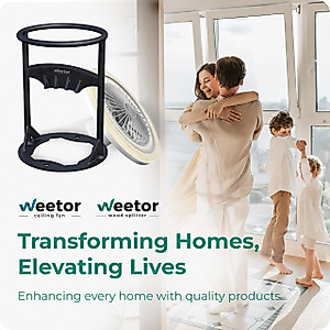 WEETOR Wood Splitter Tool - High-Carbon Steel Kindling Splitter for Wood - Lightweight & Portable Log Splitting Wedge for Camping, Fireplace, Cooking & More - Secure & Convenient Firewood Splitter