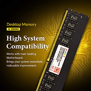 V-Color DDR4 8GB (8GBx1) 2666MHz (PC4-21300) CL19 Standard Desktop Computer PC Ram Memory Module Non ECC Unbuffered DIMM 1.2V(TD48G26S819-VC)