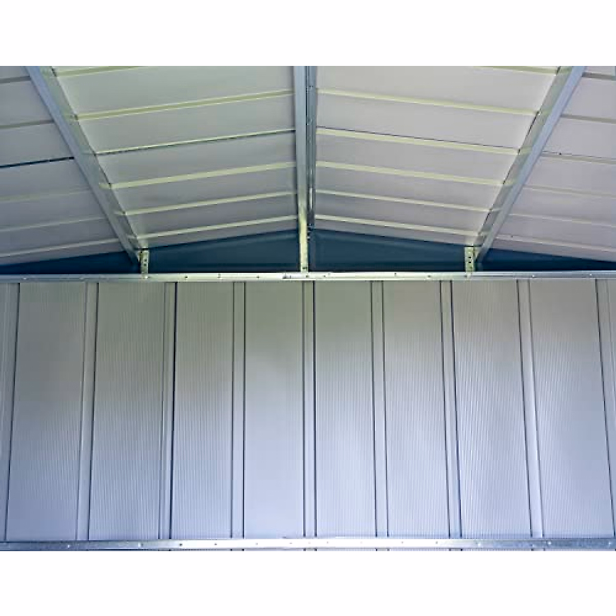 Arrow Classic Steel Storage Shed, 6x7, Blue Grey