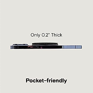 MOFT Universally Compatible Magnetic Phone Grip Stand, 360° Rotation Adjustable Angles, Pocket-Friendly for Andriod, iPhone and All Smartphones