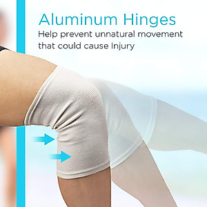 Dr. Franklyn's Knee Support - Easy Use Elastic Sports Compression Sleeves - Quick Injury Recovery & Pain Relief - for Men & Women