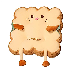 Tyrafry Cute Seat Cushion Soft Sofa Pillow Chair Pad Plush Back Cushion Cozy Washable Seat Cushion Pad for Car, Office and Home, Happy