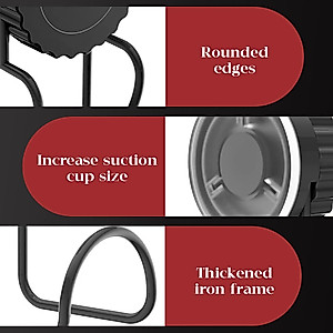 Upgrade Adjustable Light Luxury Washbasin Hook, 2024 New No Drill Suction Cup Hooks, Stainless Steel Waterproof Suction Cup Hooks For Kitchen, Shower, Bathroom, Hanging Washbasin Towels (White, 1PC)