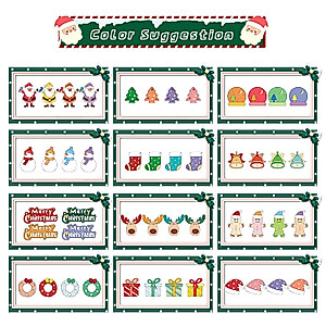 Springflower 36pcs Wooden Christmas Ornaments for Hanging Decorations,12 Styles Unfinished Wood Slices with Holes for Kids,DIY Craft Gift Toys with Paint Set for Girls and Boys Ages 5 6 7 8 9 10 11 12