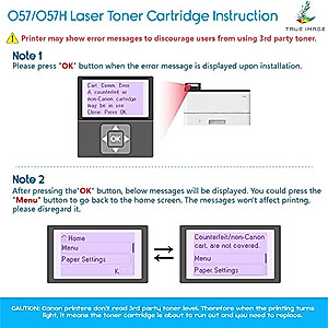 TRUE IMAGE Compatible Toner Cartridge Replacement for Canon 057H 057 CRG-057H Work with ImageCLASS MF445dw LBP226dw MF448dw LBP227dw LBP228dw MF449dw MF445 Laser Printer Ink (Black, 2-Pack)