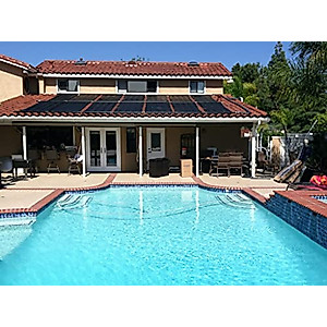 SolarPoolSupply Highest Performing Design - DIY Solar Pool Heater System Kit - 15-20 Year Life Expectancy (4-4x12 / 1.5" I.D. Header)