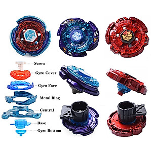 通用 Gold Galaxy Pegasus Pegasis Metal Fusion Attack Set with 4D Launcher Battle Set