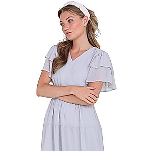 Mikarose Womens The Amy Modest Dress (Faded Blue, XX-Large)