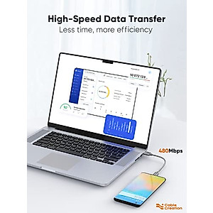 CableCreation 6 inch USB C Cable Short, Short USB to USB C Cable 3A Fast Charging Cable, Braided USB C Male to USB Male Cable for Power Bank, Galaxy S23, iPad Pro iPad Mini S22 S21 Z Flip, etc, Gray