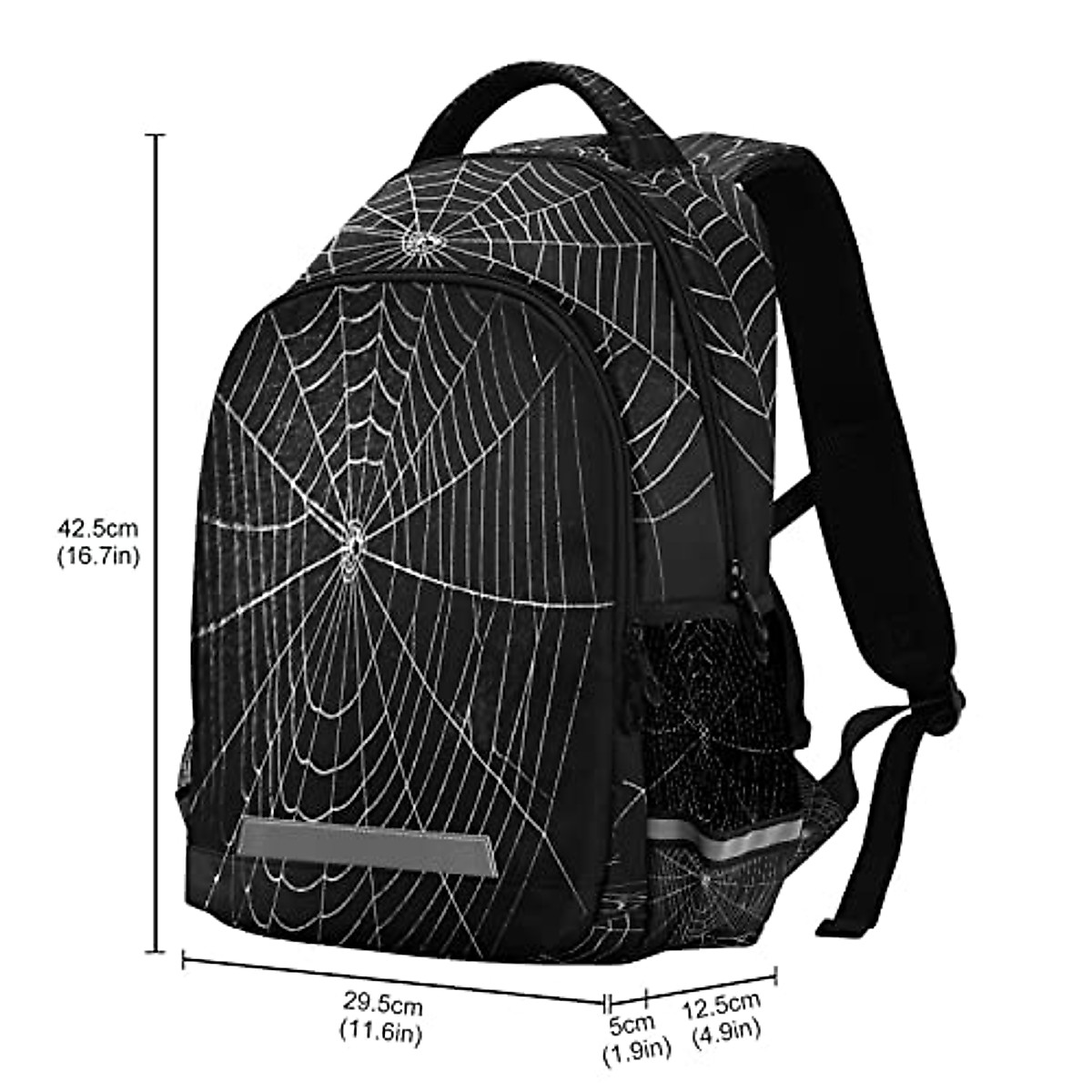 Vozoza Spider Web Backpack for Girls Kids Boys School Bookbags,Student Laptop Backpack Carrying Bag Casual Lightweight Travel Sports Day Packs