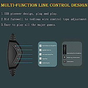 Pink game headset CM6000, suitable for PC, PS4, PS5, Xbox One, Nintendo Switch, PS4 headset with crystal noise reduction microphone and LED light, 7.1 stereo surround sound game headset