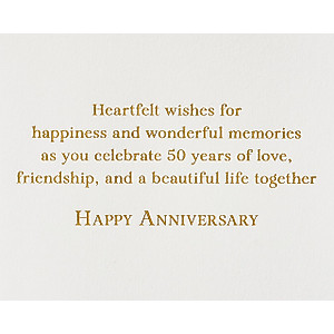 Papyrus 50th Anniversary Card for Couple (Wonderful Memories)