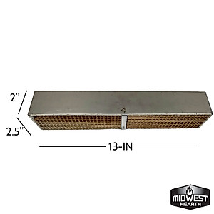 Midwest Hearth Wood Stove Catalytic Combustor Replacement Catalyst Vermont Castings Defiant Encore (2.5" x 13" x 2" Ceramic) Made in USA