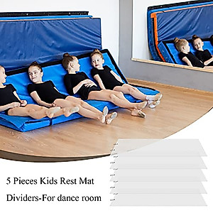 5 Pieces Nap Rest Mat Dividers Kids Folding Sleeping Mats Storage to Keep Daycare Preschool Separating Toddler Nap Sleep Mats Clean