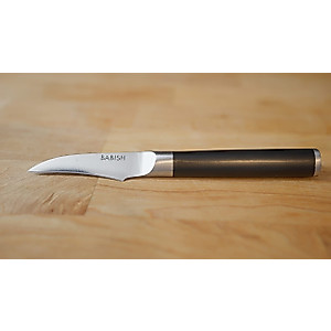 Babish High-Carbon 1.4116 German Steel Cutlery, Birds Beak Peeling, Paring, Tourne Kitchen Knife