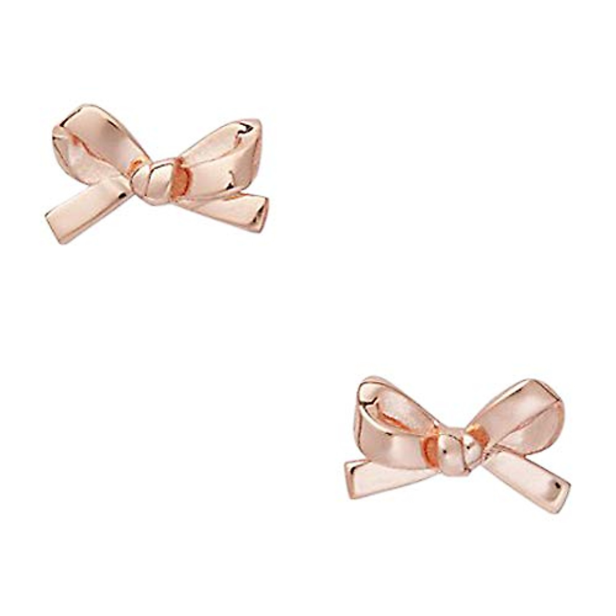 Kate Spade Skinny Mini Bow Stud Earrings, Rose Golden