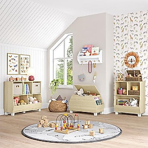 RiverRidge Kids Catch-All Wall Shelf with Bookrack and Hooks, One Size, White