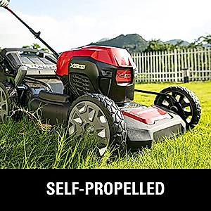 Powerworks XB 40V 21" Brushless Cordless Push Mower, Electric Self-Propelled Lawn Mower for Garden, with 4Ah Battery and Charger Included