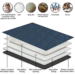 SUNNYTEX Waterproof & Reversible Dog Bed Cover Sofa, Couch Cover Furniture Protector for Pets,(82 * 102")