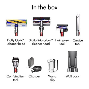 Dyson V15 Detect Cordless Vacuum Cleaner, Yellow/Nickel