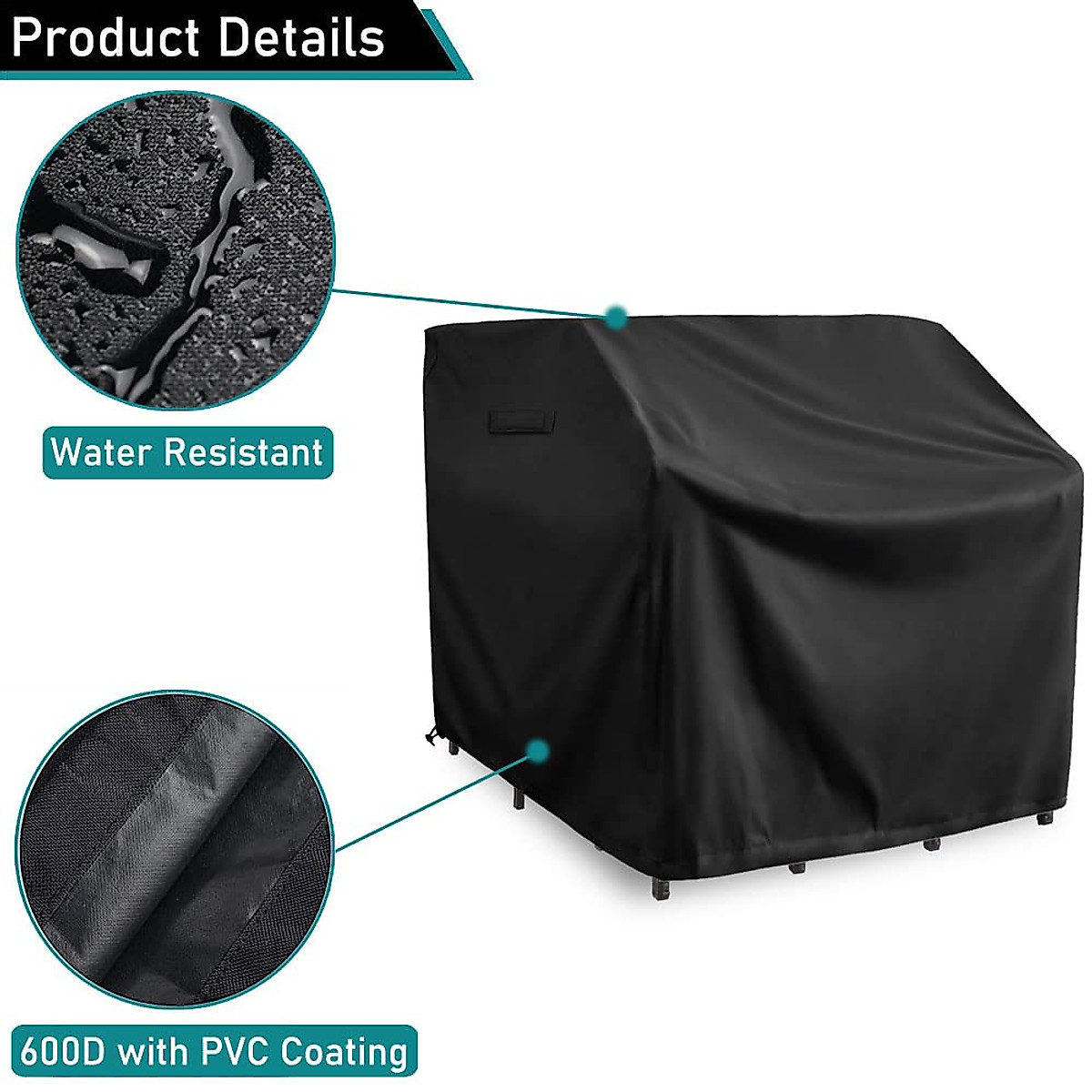 ZJYWSCH Cover for Patio Bar Set 41 Inch Waterproof 600D Heavy Duty Outdoor Wicker Bar Table Cover Bar Set Bar Table Furniture Cover